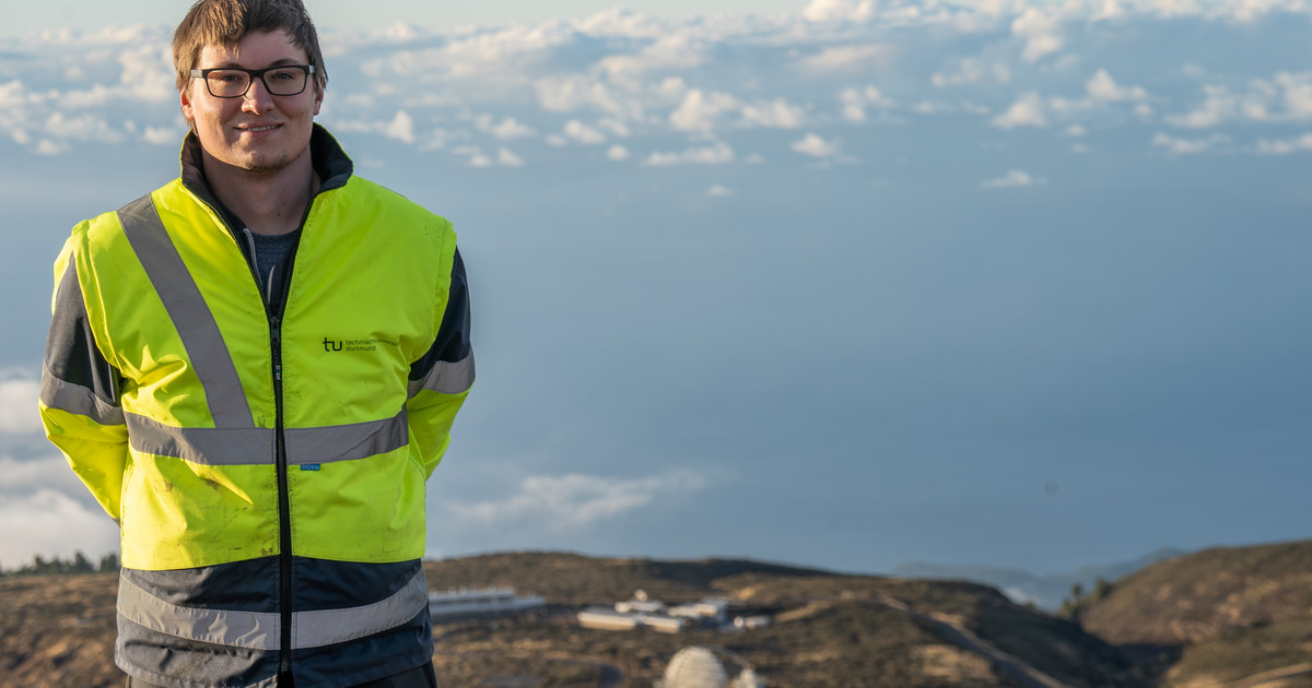 Dr. Maximilian Linhoff is on the Trail of Cosmic Radiation - TU Dortmund